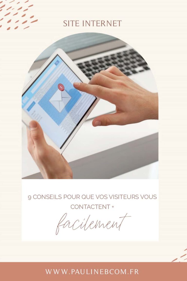 Conseils contact site internet | PaulineB'com